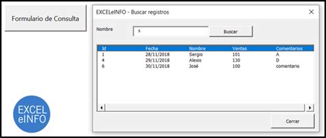 Buscar Registros En Tabla De Access Desde Excel Usando SQL Query VBA Y ADO Sergio Alejandro