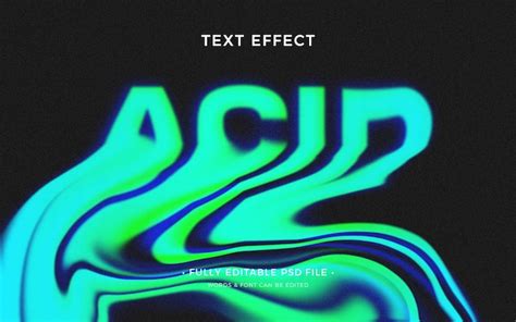 Premium Psd Liquid Glitch Text Effect