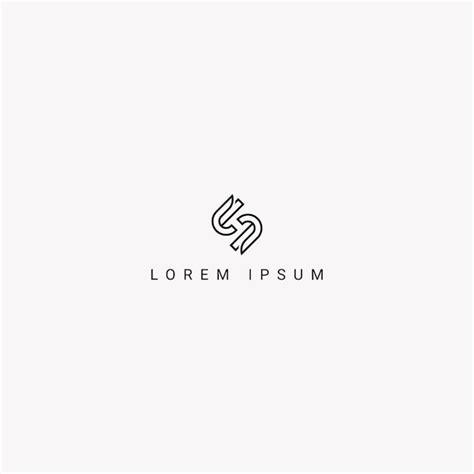 Premium Vector Modern Creative Luxury Letter Sh Hs Logo Initial Based Monogram Icon Vector
