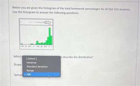 Solved Below You Are Given The Histogram Of The Total Chegg