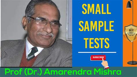 T And Chi Square Tests Small Sample Tests Example Based By Dr