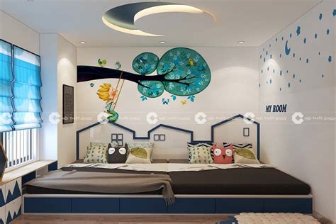 Thiết Kế Nội Thất Phòng Ngủ đôi Cho Bé Trai Và Bé Gái Như Thế Nào