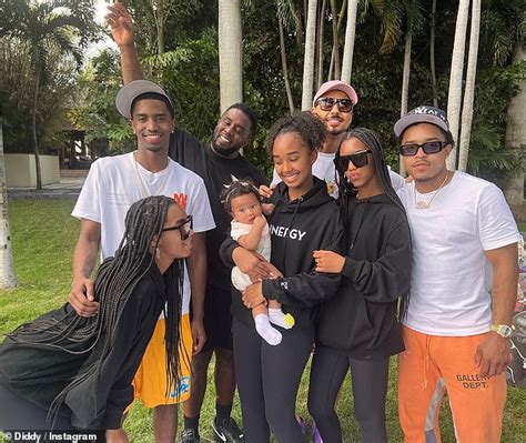 Sean Diddy Combs Is One Proud Papa As He Gathers All Seven Of His