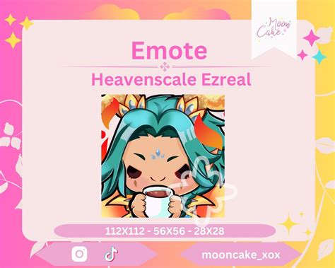 Heavenscale Prestige Ezreal Emote For Twitch Discord Custom Twitch Emotes Discord Emotes