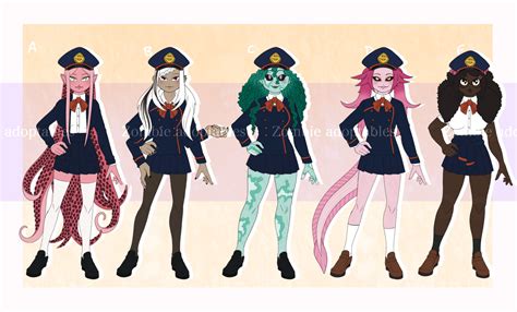 Uniform Girls 5 Auction By Dee Dee Adopt Shop On Deviantart