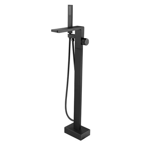 Kisrais Single Handle Floor Mounted Freestanding Tub Filler With