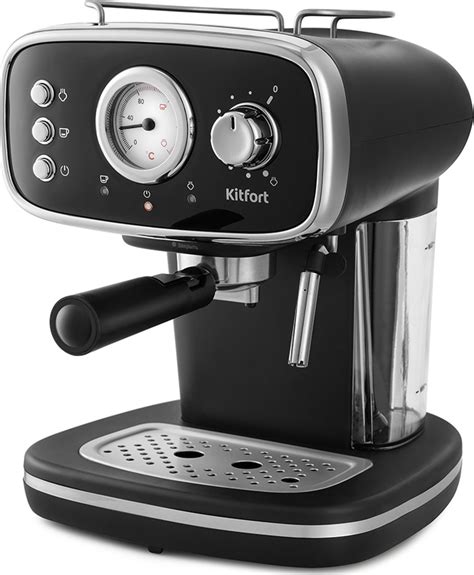 Kitfort Кофеварка рожковая KT-736, черный - купить с доставкой по ...