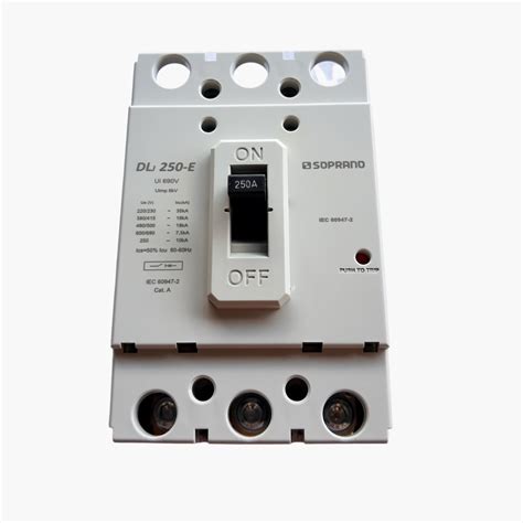 Disjuntor Caixa Moldada Trifásico 250a Soprano Dlj250 E Eletrocomp