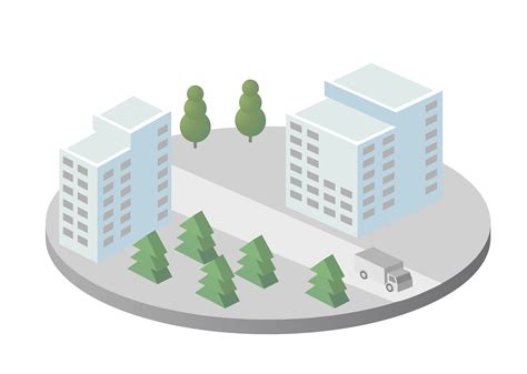 Vector Isometric Urban Architecture Single Building Of The Modern Vector Art At Vecteezy