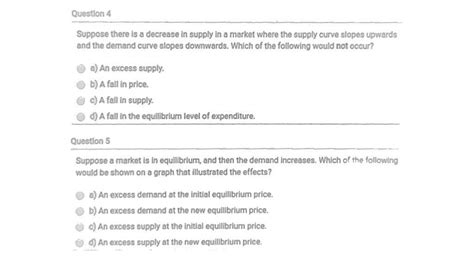 Solved Question 4 Suppose There Is A Decrease In Supply In A