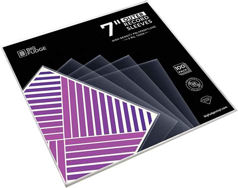 BIG FUDGE Fundas Exteriores Para Discos De Vinilo Cm X Uds Funda Transparente Para