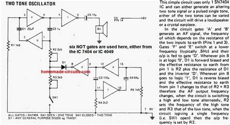 How To Make A Dual Tone Siren Circuit Homemade Circuit Projects