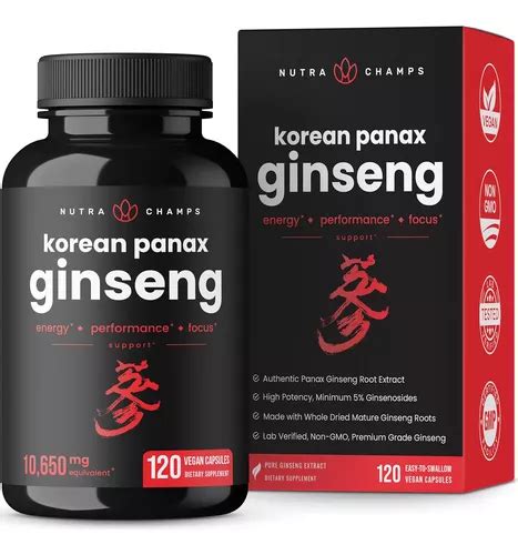 Suplemento Panax Ginseng Rojo Core Unidad A 1482 Envío Gratis