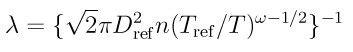 NOTE In October The Formula To Compute The Mean Free Path Was Updatedto The Equation