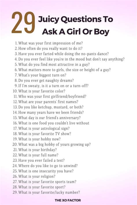 110 Interesting Juicy Questions To Ask Your Friends - The XO Factor ...