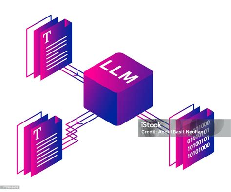 Large Language Model Icon Llm Icon Language Model Illustration Stock