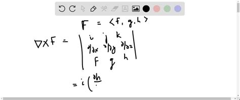 Explain how to compute the curl of the vector field 𝐅 f g h Numerade