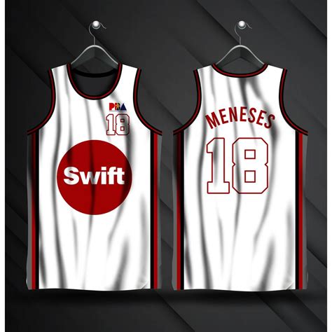 Pba Retro Jersey Swift Vergel Meneses 18 Jersey Full Sublimation