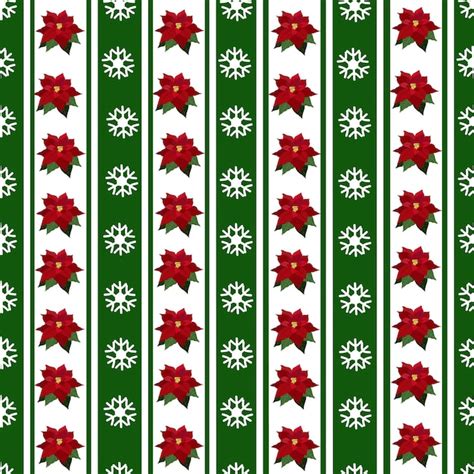 Premium Vector Christmas Flower And Snowflake Seamless Pattern