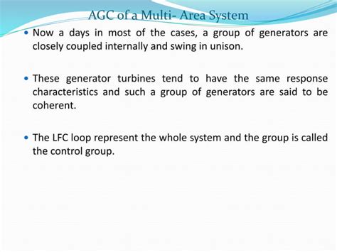 Load Frequency Control Of Two Area System Pptx