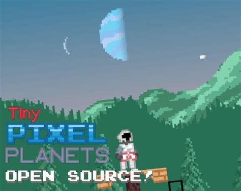 my godot 2d space sandbox game tiny pixel planets has gone open