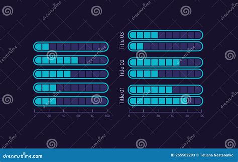 Horizontal Progress Bars Completion Loading Phases Concepts Vector
