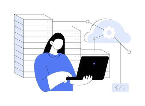 Premium Vector Cloud Architect Abstract Concept Vector Illustration