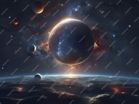 Premium Photo Divine Cosmos Serene Universe In Unreal Engine
