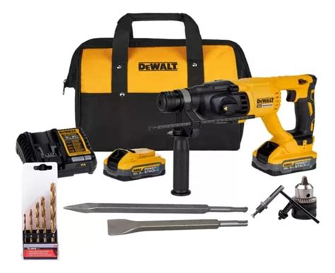 Furadeira Martelete Dewalt 2bat Powerstack 5ah Dch133 9acess Frete grátis