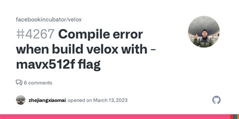 Compile Error When Build Velox With Mavx512f Flag · Issue 4267