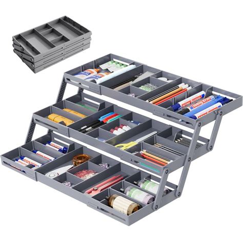 Ounan Multi Level Smart Drawer Organizer 3 Tier Expandable Drawer
