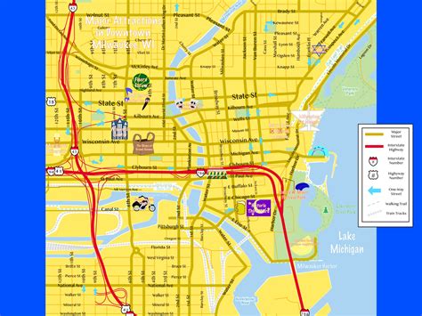 Milwaukee City Street Map