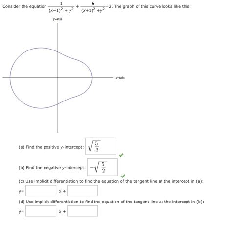 Consider The Equation 1 X 1 2 Y2 6 X 1 2 Y2 2 The Chegg Com