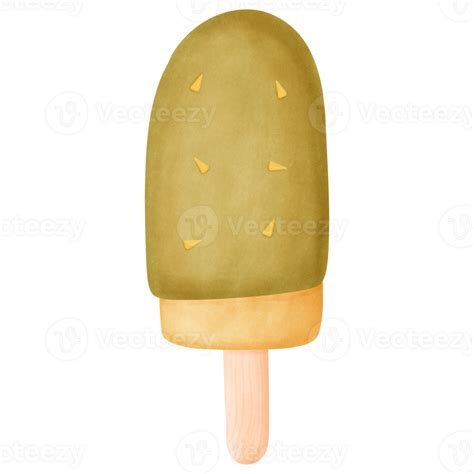 Ice Cream Sticks Fruit Flavor Watercolor Illustration 48885112 Png