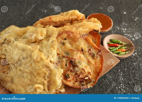Gorengan Indonesian Traditional Street Food Snacks Pisang Goreng