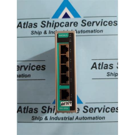MOXA EDS 205A 5 PORT COMPACT UNMANAGED ETHERNET SWITCH Atlas Shipcare Services