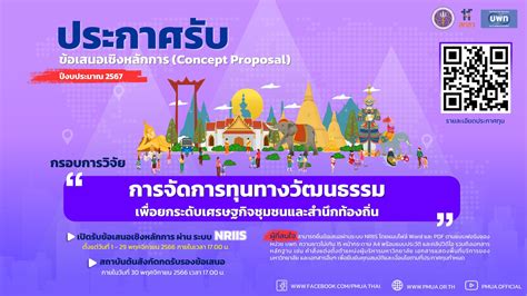 📢📢ประกาศรับข้อเ งานวิจัยและนวัตกรรมเพื่อพัฒนาพื้นที่ บพท