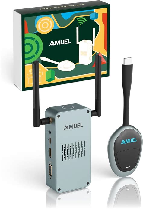 HDMI Inalámbrico K AAMIJEL Transmisor y Receptor Inalámbrico HDMI Plug and Play Carcasa de