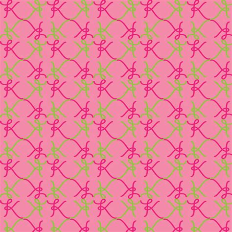Girly K Pattern By On The Left On Deviantart
