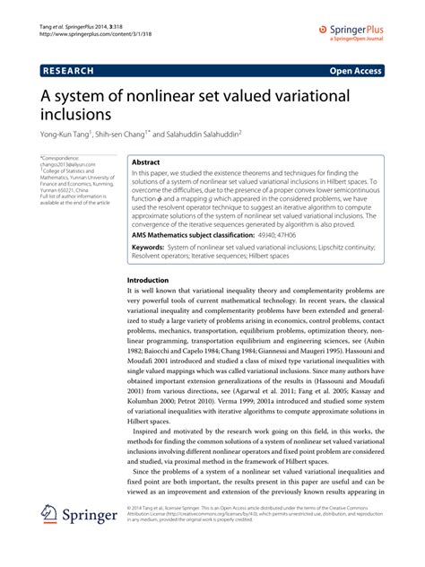 Pdf A System Of Nonlinear Set Valued Variational Inclusions