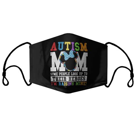 Minnie Mouse Autism Mom Awareness Disney Autism Mom Face Mask