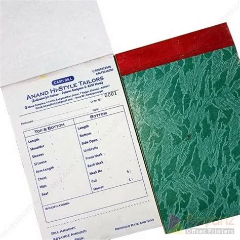Bill Book Printing Services In New Delhi ID 27424526462