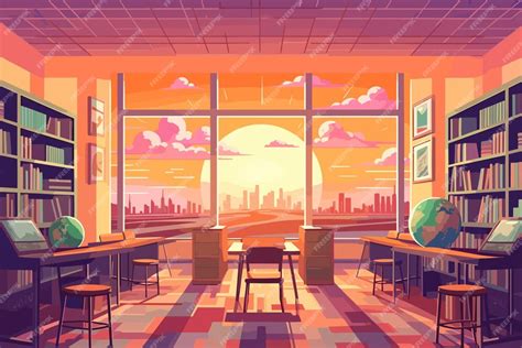 Premium Photo Back To School Flat Cartoon Colorful Flat Vector