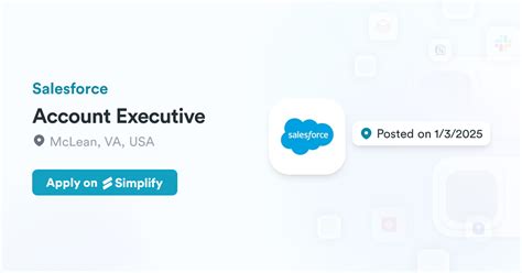 Account Executive Salesforce Simplify Jobs
