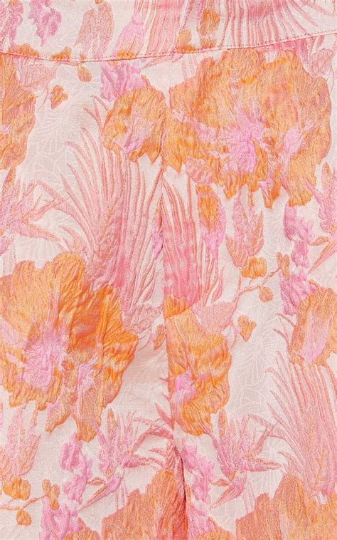Hailey Shorts Jacquard Full Shorts In Pink And Orange Showpo Usa