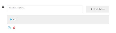 Single Option Question Element Clientshelf®