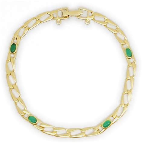 18 Kt Gold Bracelet Emerald Catawiki