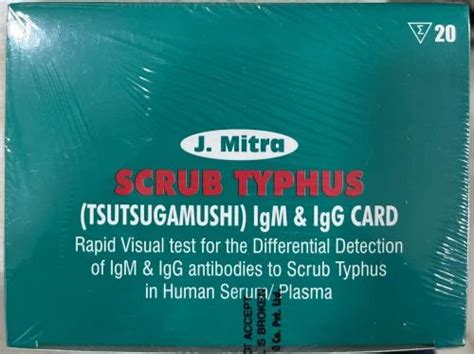 J Mitra Scrub Typhus Tsutsugamushi IGM And IGG Card At Piece J Mitra Diagnostic Test