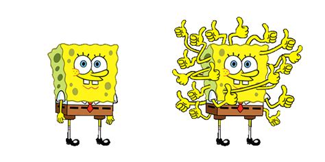 Spongebob Thumbs Up Cursor Spongebob Cursors