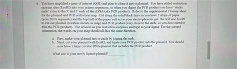 1 Restriction Analysis Of A Linear Dsdna Gave The